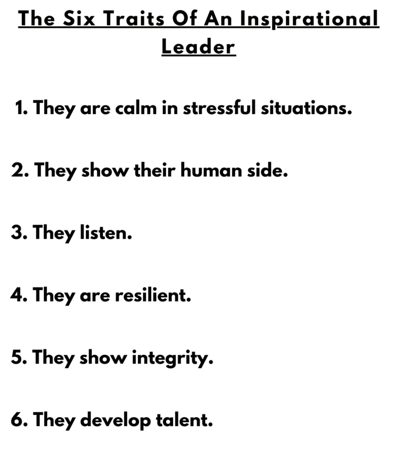 Six Traits Of An Inspirational Leader – Terri Goldson